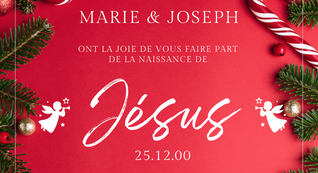 Exclusif: le faire-part de la naissance de Jésus ! - La lumière de Noël